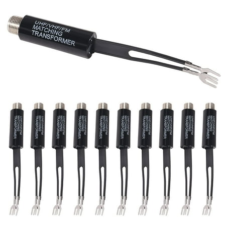 ACEIRMC 75 Ohm to 300 Ohm UHF/VHF/FM Matching Transformer Converter ...