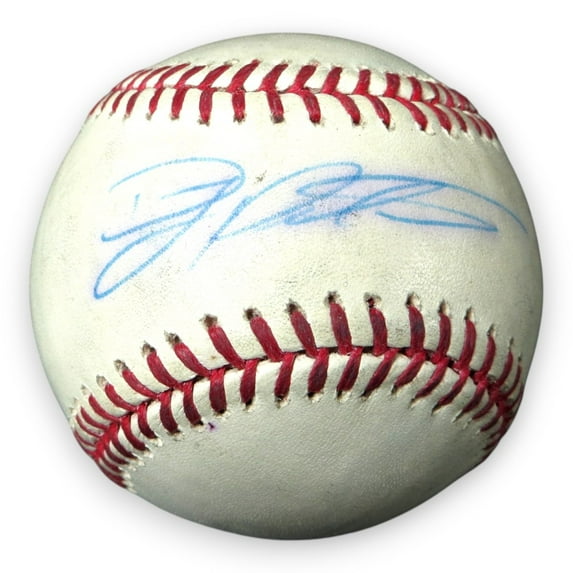 D.J. Peters Signed Autographed Baseball Dodgers Rangers JSA CG44463 ...