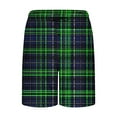 Ceisia Men's Gift Relaxed Knee-Length Plaid Shorts Elastic Waist ...