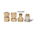 4pack Universals Brass Hose Clamps Connectors For Multiple Pipe Sizes ...