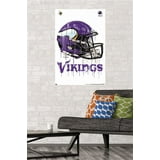NFL Minnesota Vikings - Drip Helmet 20 Wall Poster, 22.375" x 34 ...