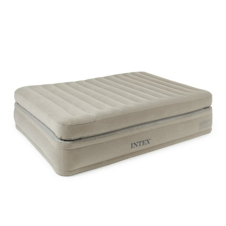 Intex Inflatable Prime Comfort Elevated Airbed Mattress w/ Built In ...