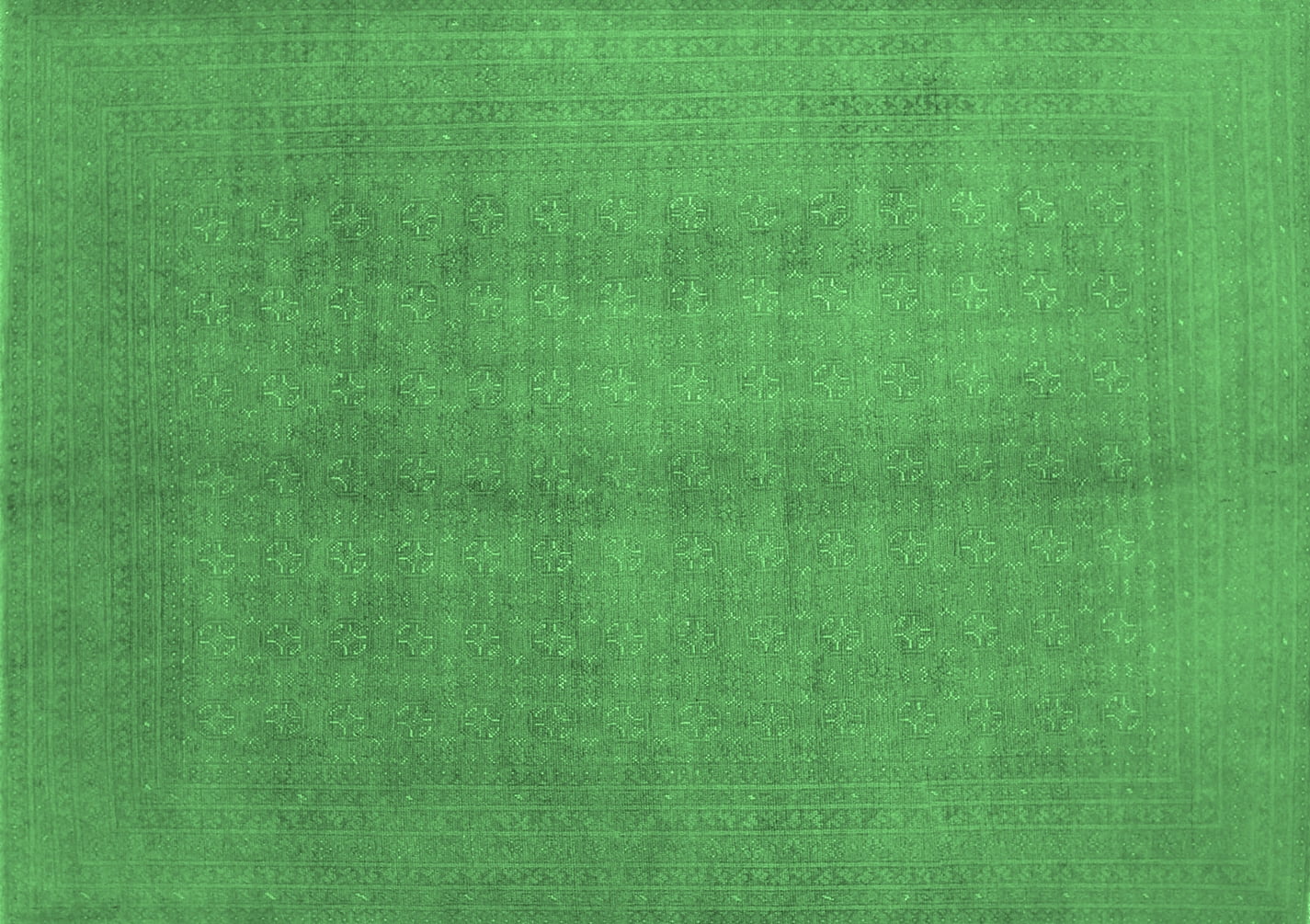 Ahgly Company Indoor Rectangle Abstract Emerald Green Contemporary Area ...