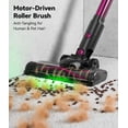 Cordless Vacuum Cleaner for Home, 40000Pa/600W Stick Vacuum with 70Mins ...