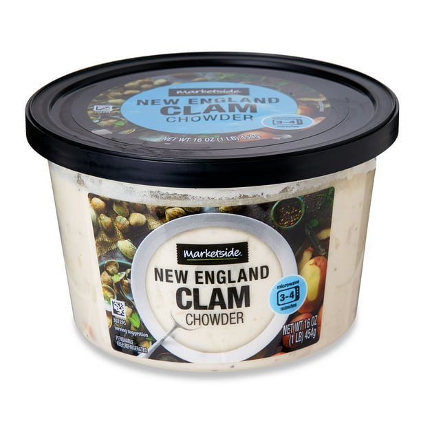 Marketside New England Clam Chowder - Fresh Deli Soup, 16 oz Cup ...