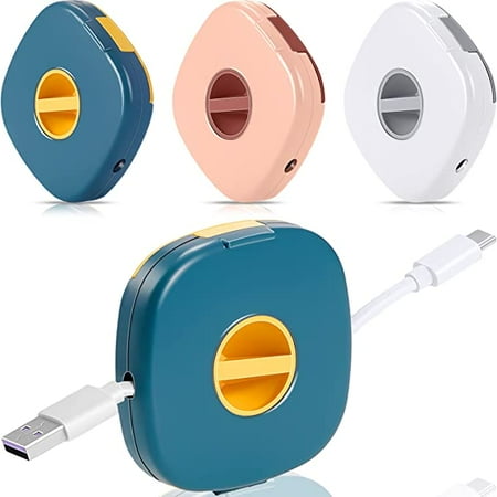 ShenMo 3 Piece USB Cable Reel Expandable Charger Cable Overhead Compact ...