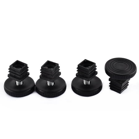 4 Sets Table Desk Adjustable Leveling Foot 19mm x 19mm Square Tube ...