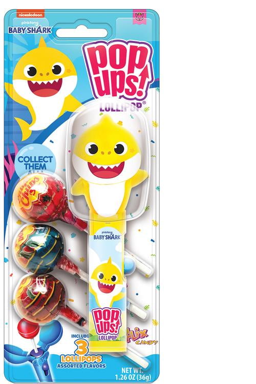 Baby Shark Pop Ups Blister Pack with Lollipops - 6 Philippines | Ubuy