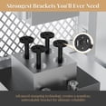 8pcs Wall Shelf Brackets Heavy Duty Floating Shelf Bracket Hidden ...