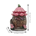 Fairy Garden Mushroom House Figurine Set, Resin Enchanted Cottage ...