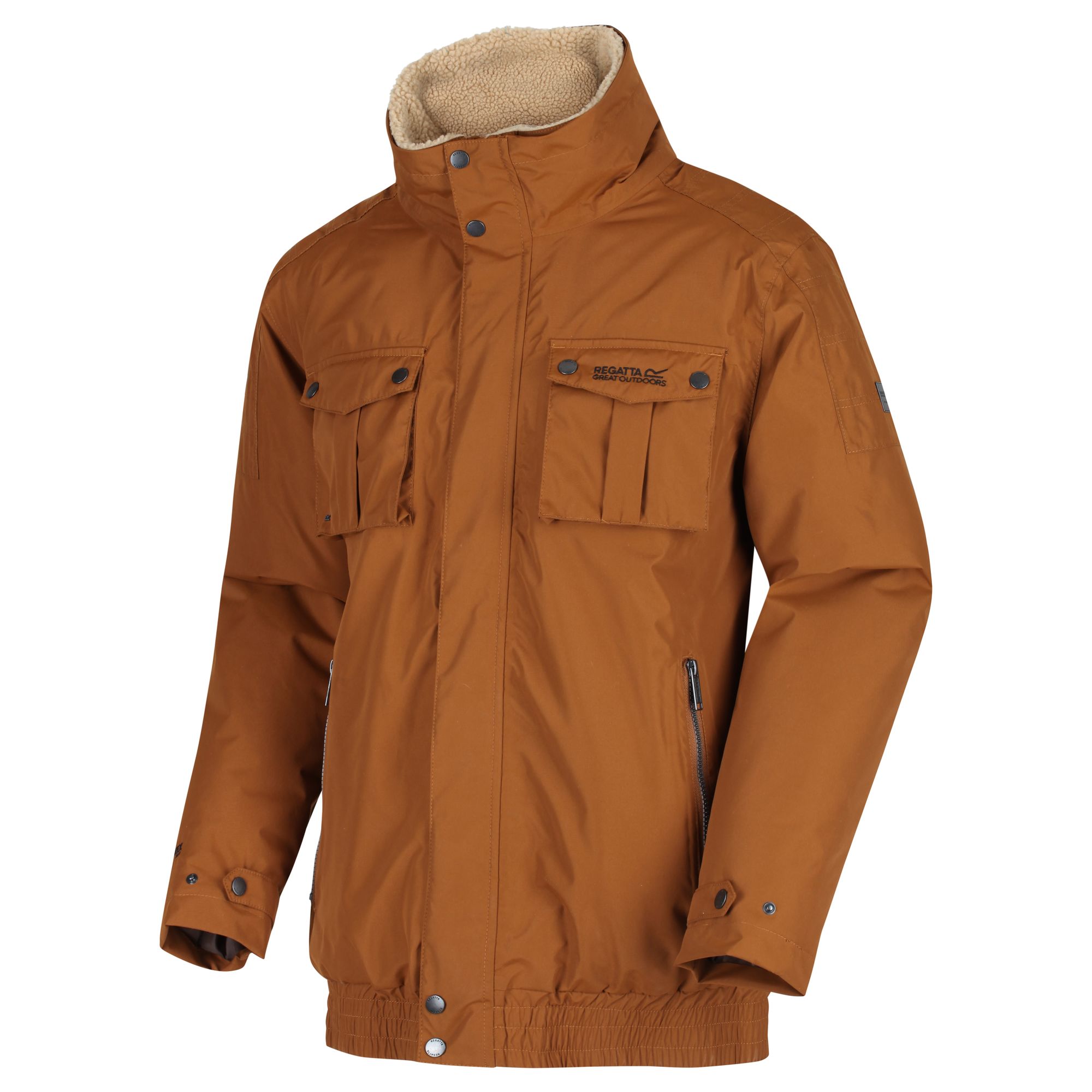 Regatta Mens Ralston Waterproof Insulated Fleece Collared Jacket ...