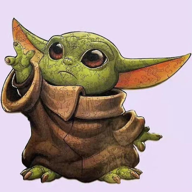 A4 YodaWooden Jigsaw Puzzles Yoda/harry Potter Medal Irregular Shape ...