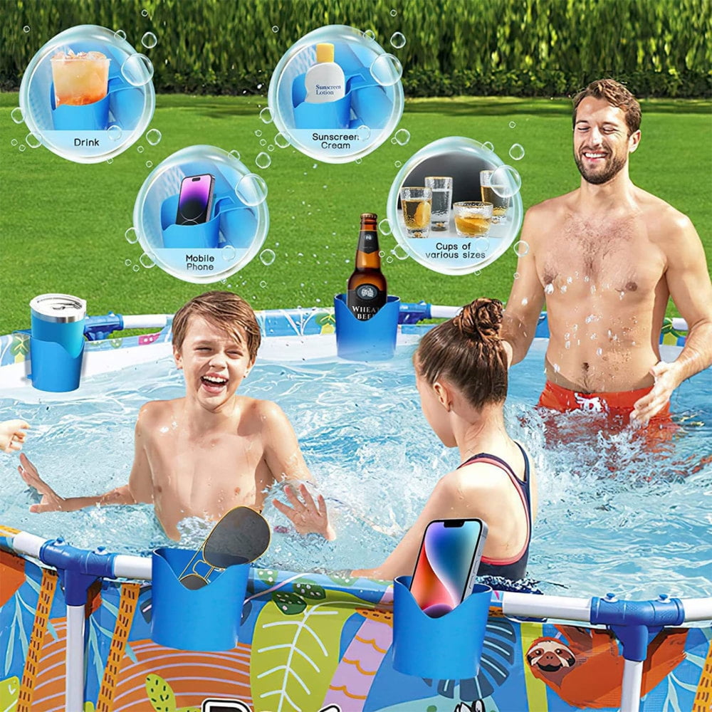 Outdoor Poolside Cup Holder Easy Operation Beverage Cup Bracket for ...