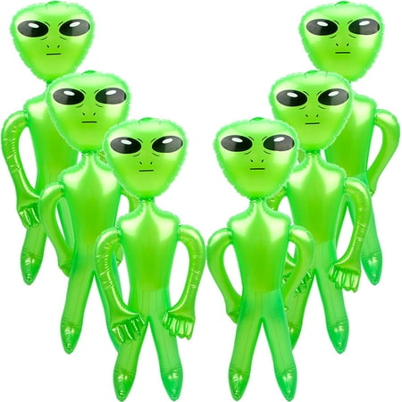 YDJKET 6 Pack Giant Inflatable Alien Figures for Birthday Party, Alien ...