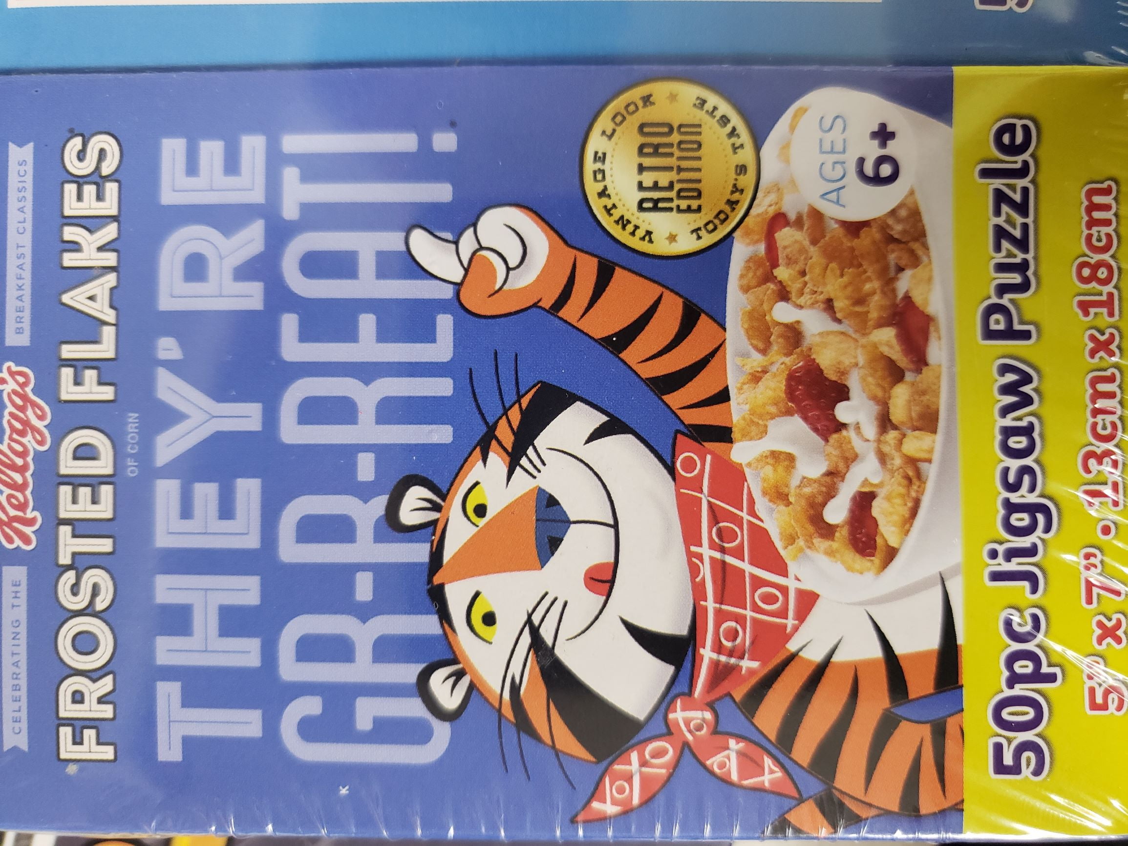 Kellogg's Cereal Box Mini Jigsaw Puzzle 50 Piece - Frosted Flakes Retro ...
