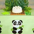 Green Tablecloth for Panda Birthday Party Decorations (54 x 108 in, 3 ...