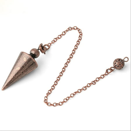 Metal Pendulum for Dowsing Divination Pendulos Spiral Small Cone Gold ...