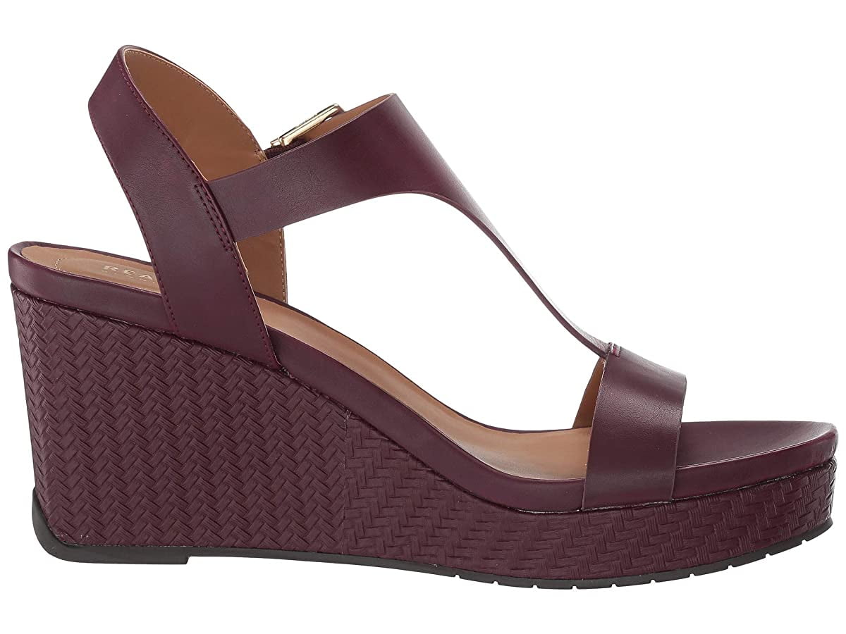 Kenneth Cole Reaction Womens T Strap Wedge Sandal