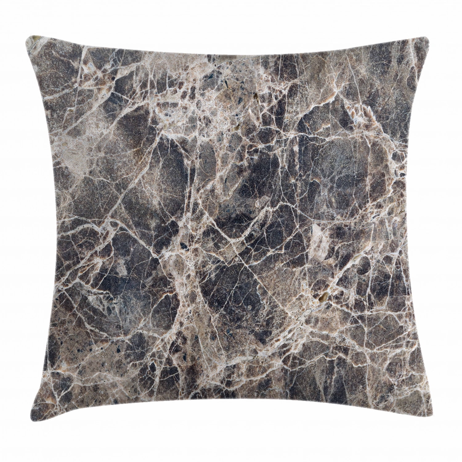 Marble Throw Pillow Cushion Cover, Ceramic Style Grunge Scratches with ...