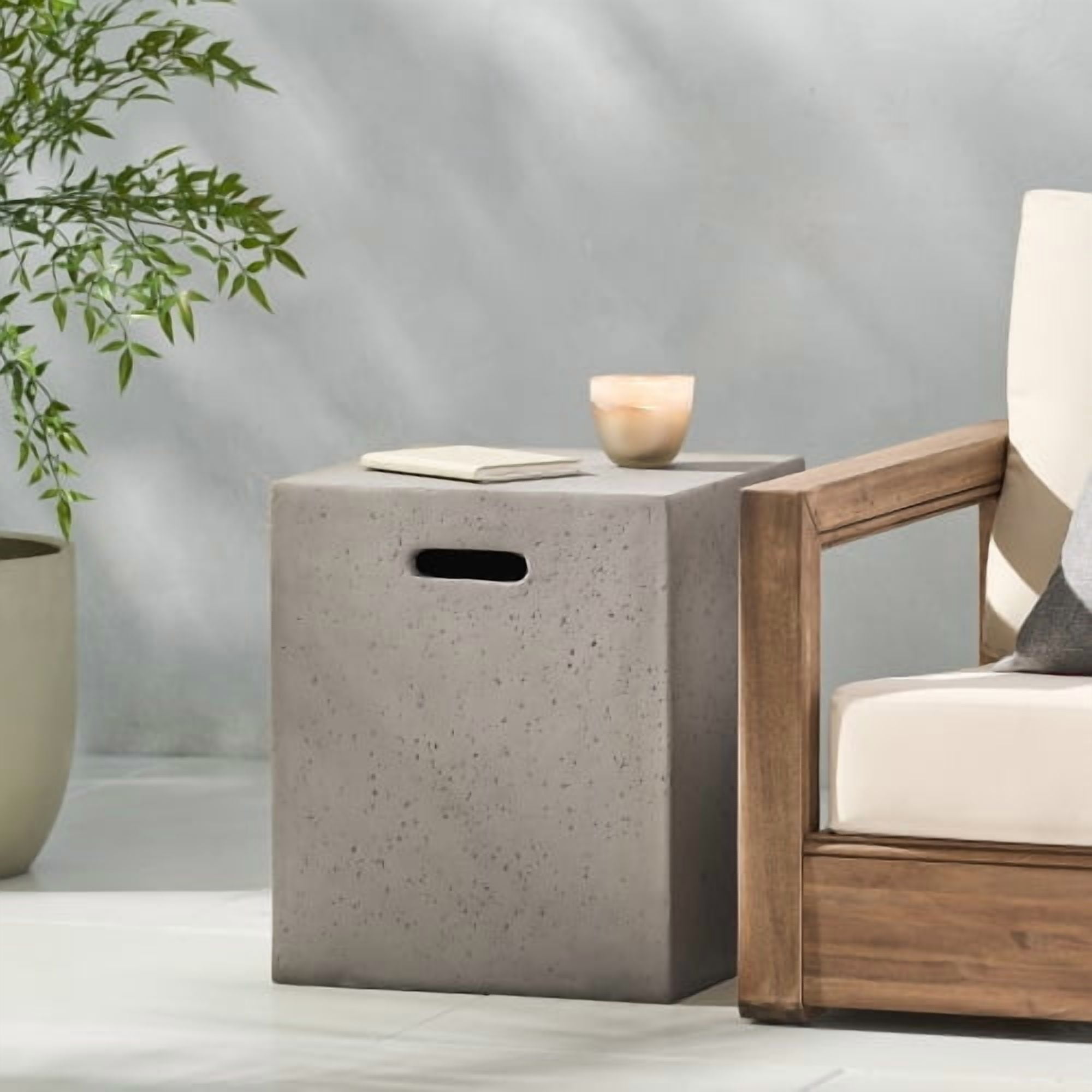 Concrete Gas Tank Cover and Side Table - Modern and Lightweight Design ...