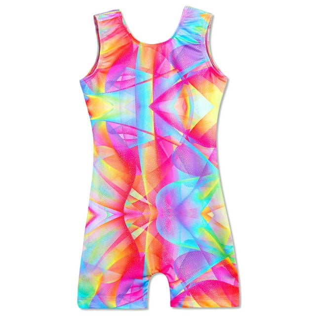 Gymnastics Leotards for Girls Colorful Size 4t 5t Sparkle One-Piece ...