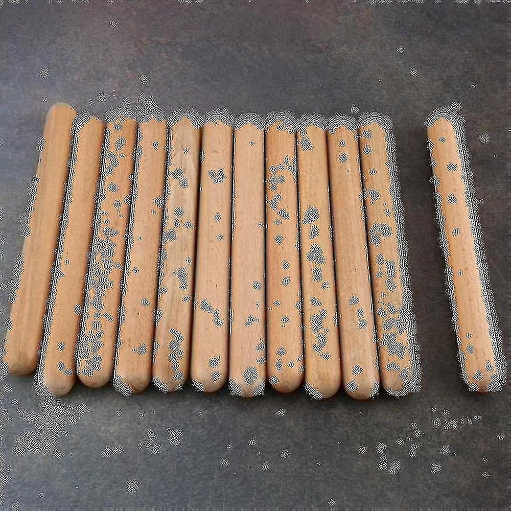 6 pares de claves de madera Instrumento de percusión musical Palillos ...