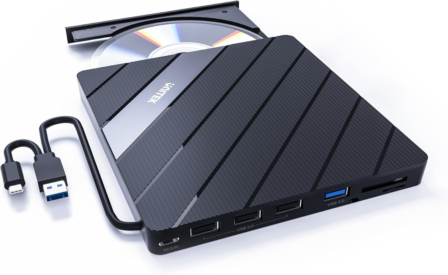 External DVD Driver USB C Portable CD/DVD +/-RW Drive/DVD Player with ...