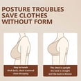 Posture Bra for Women Front Closure Wireless Back Posture Support Bra ...