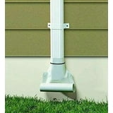 Extension Drain Away Downspout Extender White 46 inch Length 8-1/2 inch ...