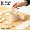 Dumpling Skin Maker Wooden Mold And Ball Set Manual Dough Skin Presser ...