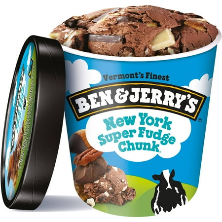 Ben & Jerry's New York Super Fudge Chunk Ice Cream, 16 oz - Walmart.com