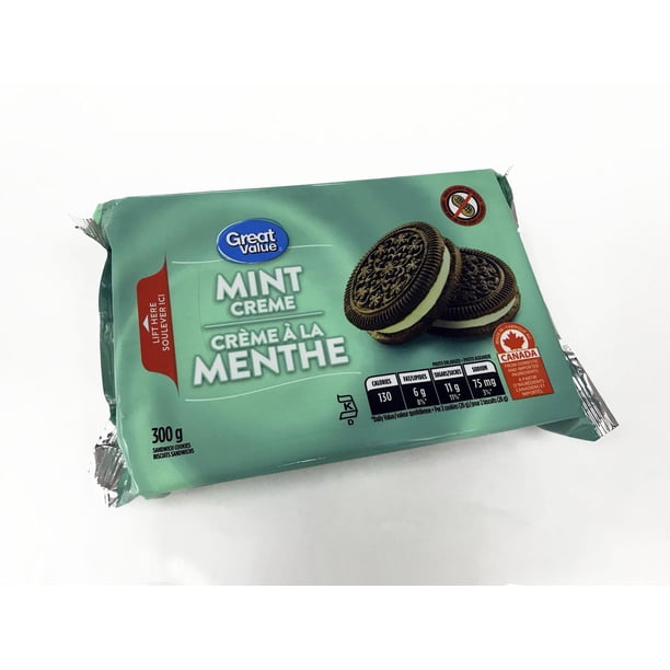 Great Value Mint Creme Sandwich Cookies - Walmart.ca