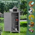 DEORAB 70”Tall Outdoor Storage Shed with Floor,Wooden Garden Tool ...