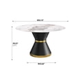 Artificial Stone Round Table | Ideal for 6 - person Gatherings ...