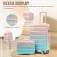 imerelez 14"/20" 2 pcs/set in PC Spinner Wheel Luggage, Carry on ...