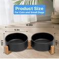 Ceramic Cat and Small Dog Bowl Set – Modern Indoor Small Size Pet Food ...