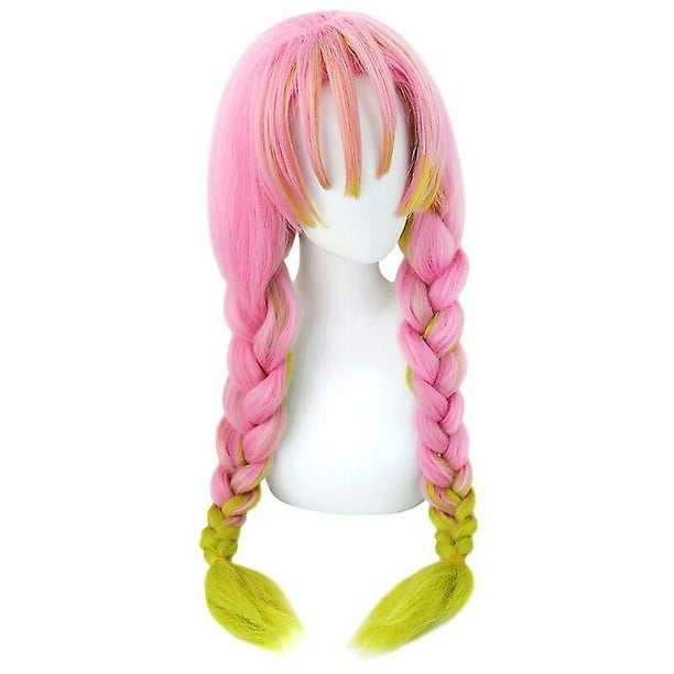 Kanroji Mitsuri Wig Kimetsu No Yaiba Anime Demon Slayer Cosplay P ...