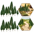 22 Pieces Model Trees 1.18-6.29 Inch Mini Diorama Trees Mixed Model ...