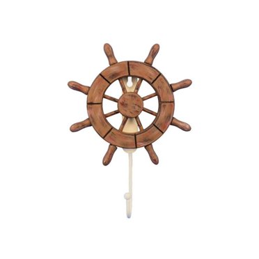 Handcrafted Model Ships SW-6-107-anchor-NH 6 in. Rustic Wood Finish ...