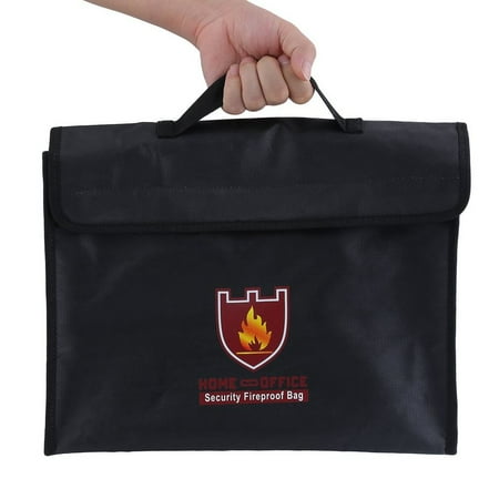 38cmx28cmx7.5cm Security Fireproof Bag Double Protective Fire Retardant ...