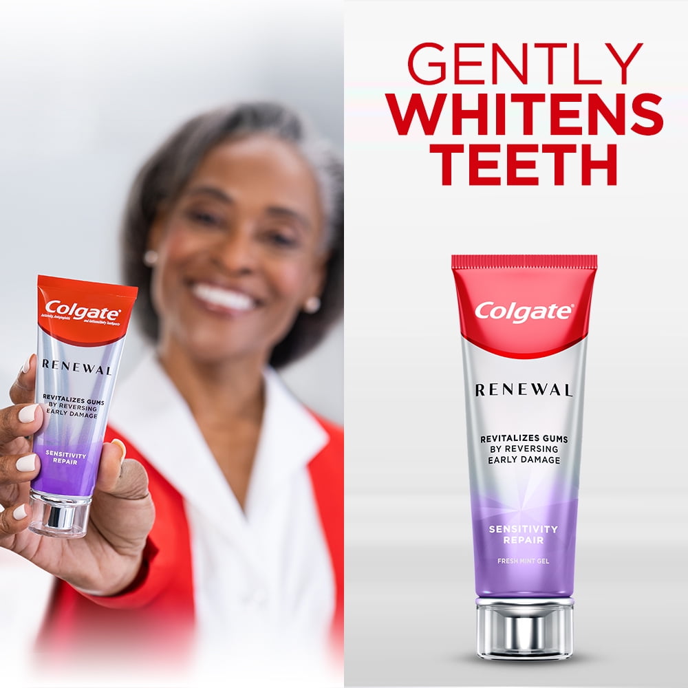 Colgate Renewal Gum Toothpaste, Sensitivity Repair, Fresh Mint Gel ...
