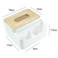Desktop Storage Box, Plastic Cosmetic Organizer with Separate ...