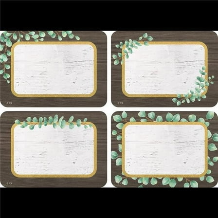 Teacher Created Resources Rustic Bloom Name Tags/Labels, Multi-Pack, 36 ...