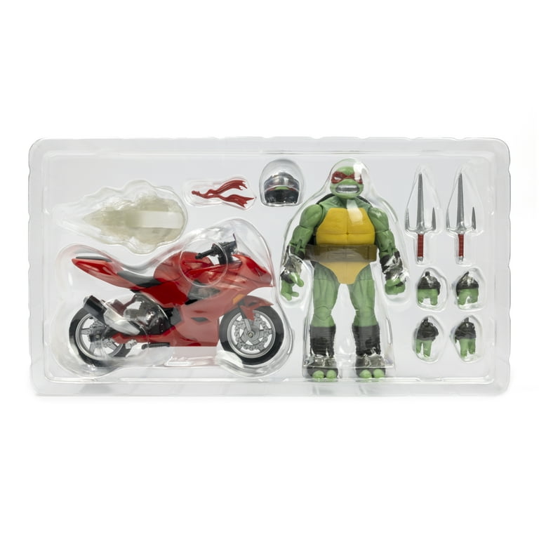 TMNT BST AXN + VEHICLE Wave 1 Raphael Ninja with Red TMNT BST AXN + VEHICLE Wave 1 Raphael Ninja with Red