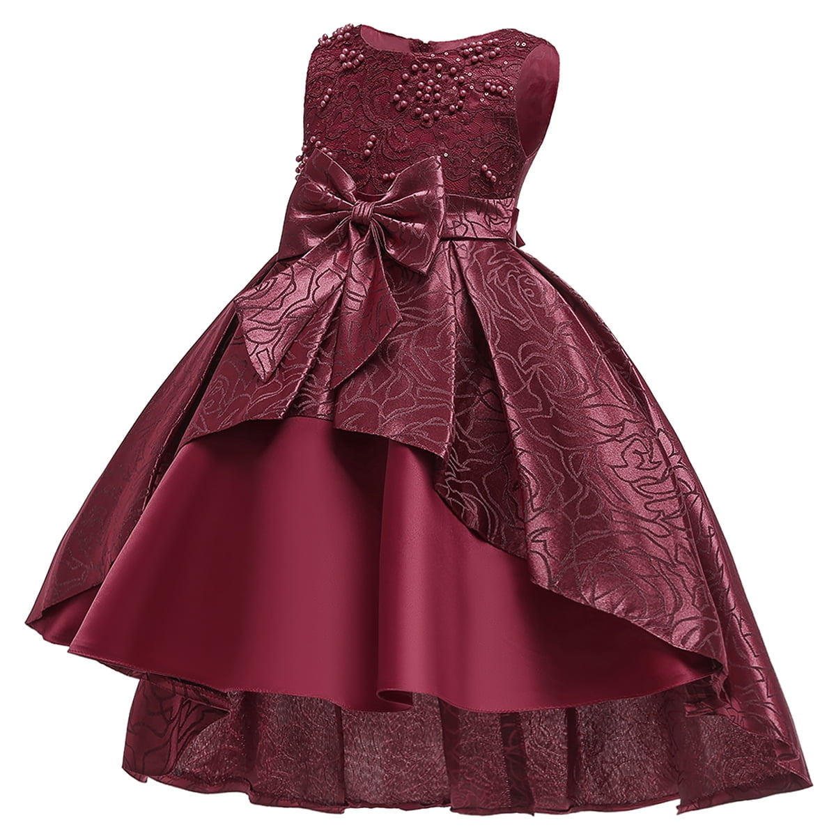 Click here for Kawell Lace Satin Flower Girl Dress Pageant Pearl... prices