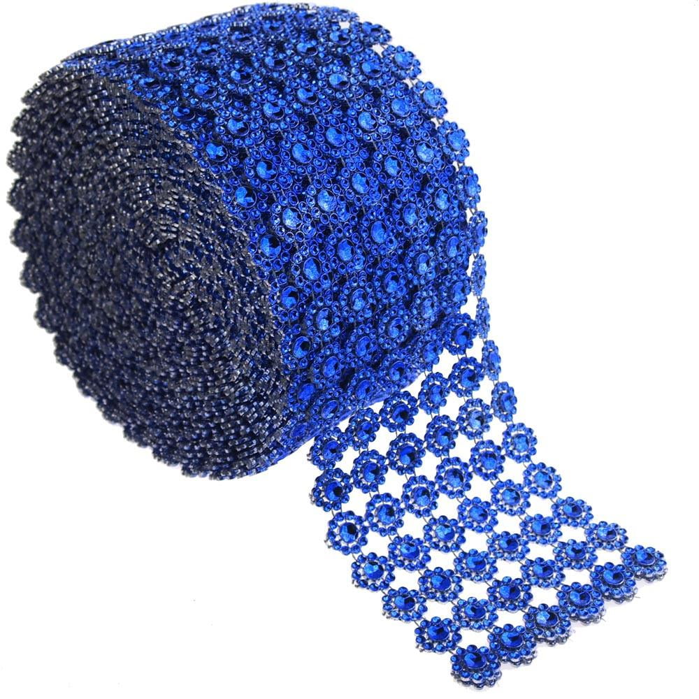 Flower Rhinestone Diamond Mesh Wrap Ribbon, 4-Inch, 10 Yards - Walmart.com