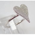 14K White Gold Plated 2Ct Heart Cut Simulated Diamond Women Cluster ...