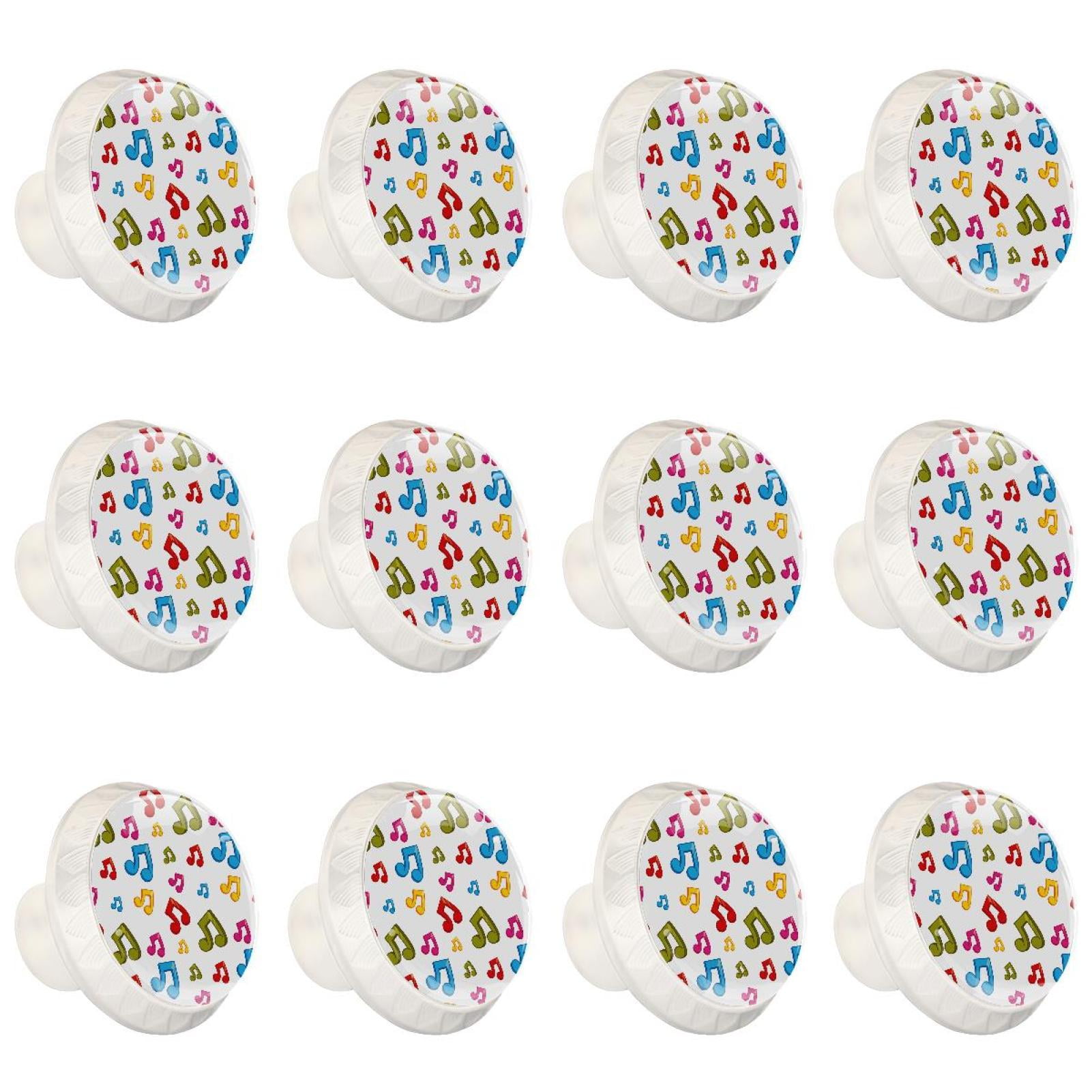 12 Pcs Colorful Music Notes Knobs for Kitchen Cabinet Cupboard Dresser ...