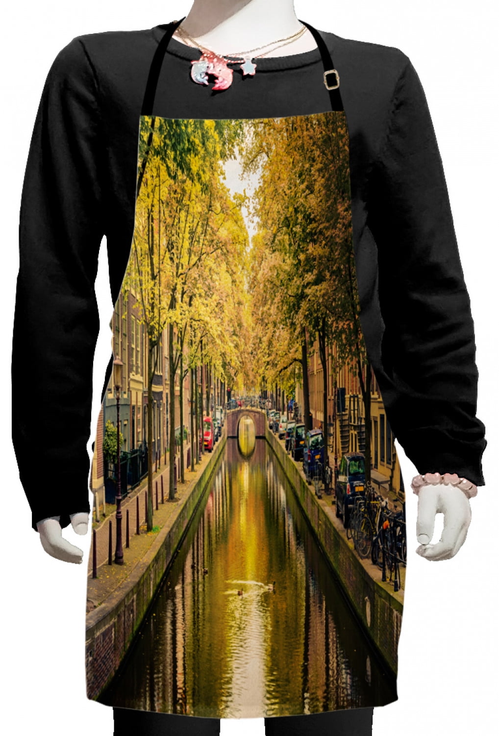 Amsterdam Kids Apron, Bridge over Canal in the Capital of Holland with ...