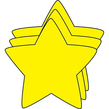 Star Assorted Color Creative Cut-Outs, 5.5in - Walmart.com